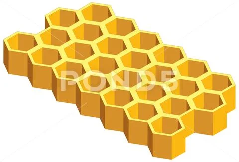 Honeycomb Structure Vector Illustration Illustration #288186592