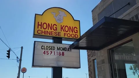 Hong Kong Chinese Food Signage | Stock Video | Pond5