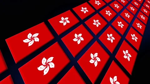 Hong Kong Flag Animated Background 3d An... | Stock Video | Pond5
