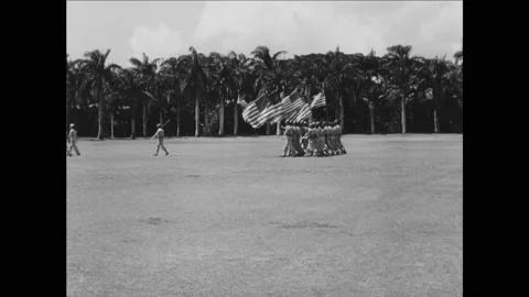 HONOLULU - 1940s - Brigadier Generals Bo... | Stock Video | Pond5