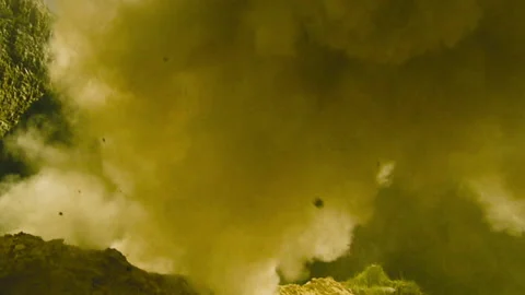 Hoover Dam construction explosion, Nevad... | Stock Video | Pond5