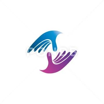 Hope hand logo symbol vector image Illustration #156037280