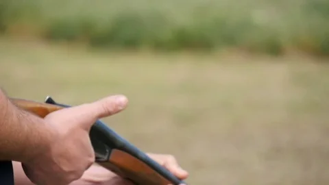 Double Barrel Shotgun Stock Video Footage | Royalty Free Double Barrel ...