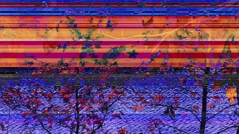 Horizontal Lines Animated with Trees and... | Stock Video | Pond5