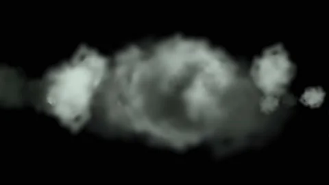 Horizontal smoke that rotates around the... | Stock Video | Pond5