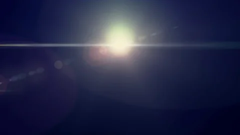 horizontal sun moving lights optical len... | Stock Video | Pond5
