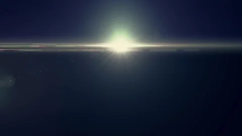 horizontal sun moving lights optical len... | Stock Video | Pond5