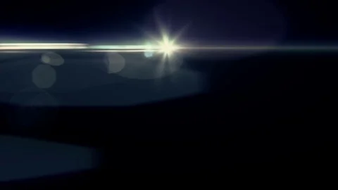 horizontal sun moving lights optical len... | Stock Video | Pond5