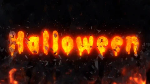 Horrifying Halloween Explode in Fire 4K ... | Stock Video | Pond5