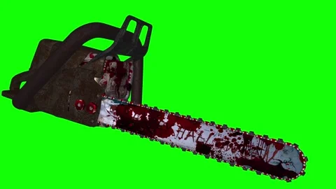 Horror Chainsaw - Bloody Halloween - Fly... | Stock Video | Pond5