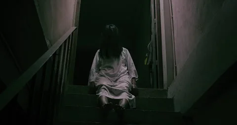 Horror scene of a mysterious Scary Asian... | Stock Video | Pond5