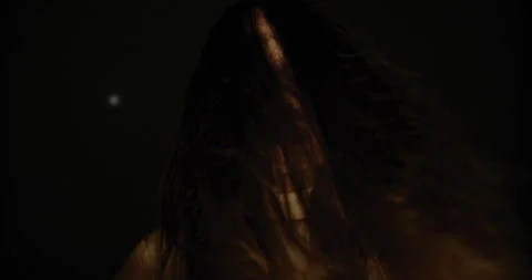 Horror scene of a mysterious Scary Asian... | Stock Video | Pond5