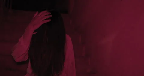 Horror scene of a mysterious Scary Asian... | Stock Video | Pond5