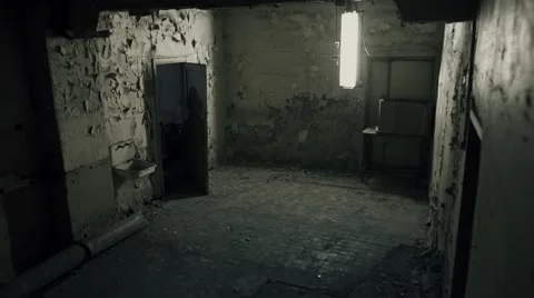 Horror scene of a walking dead zombie sc... | Stock Video | Pond5