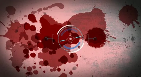 Horror Splash Blood in Target Animation ... | Stock Video | Pond5