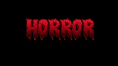 Horror Text Stock Footage ~ Royalty Free Stock Videos | Pond5