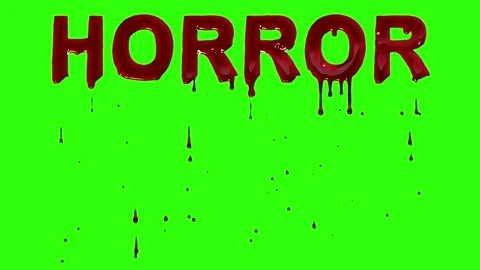 Horror text with scary blood drops effec... | Stock Video | Pond5
