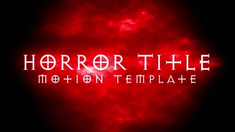 Horror Title ~ After Effects Template #142115121 | Pond5