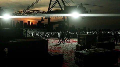 Crowd Running In Fear Stock Footage ~ Royalty Free Stock Videos | Pond5