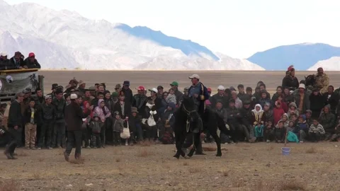 Horse Rider Competing at Eagle Hunting F... | Stock Video | Pond5