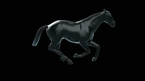 Horse Run Cycle With Keyframes Stock Video Footage | Royalty Free Horse ...