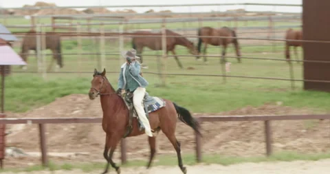 Horse running sport, woman jockey riding... | Stock Video | Pond5