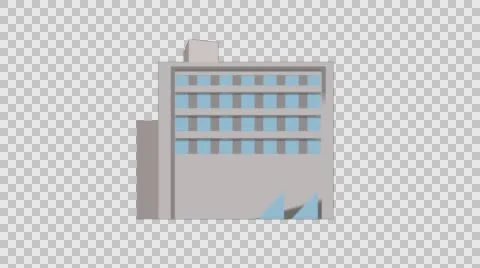 Hospital Building Animation | Stock Video | Pond5