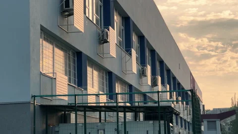 Hospital building exterior with main ent... | Stock Video | Pond5