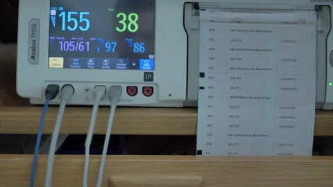 Slow Heart Beat Monitor Stock Footage ~ Royalty Free Stock Videos | Pond5