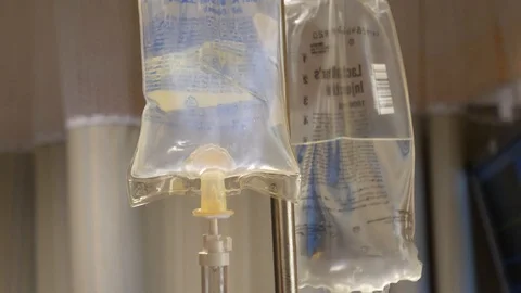 Hospital IV Fluid Bags | Stock Video | Pond5