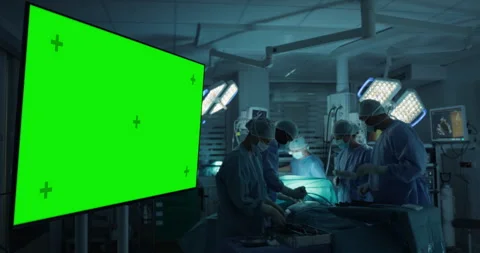 Hospital Operating Room with Green Scree... | Stock Video | Pond5