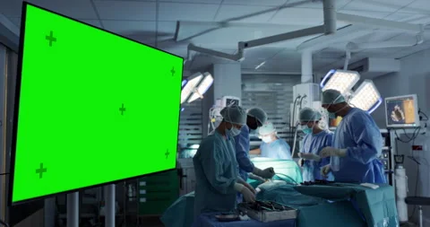 Hospital Operating Room with Green Scree... | Stock Video | Pond5