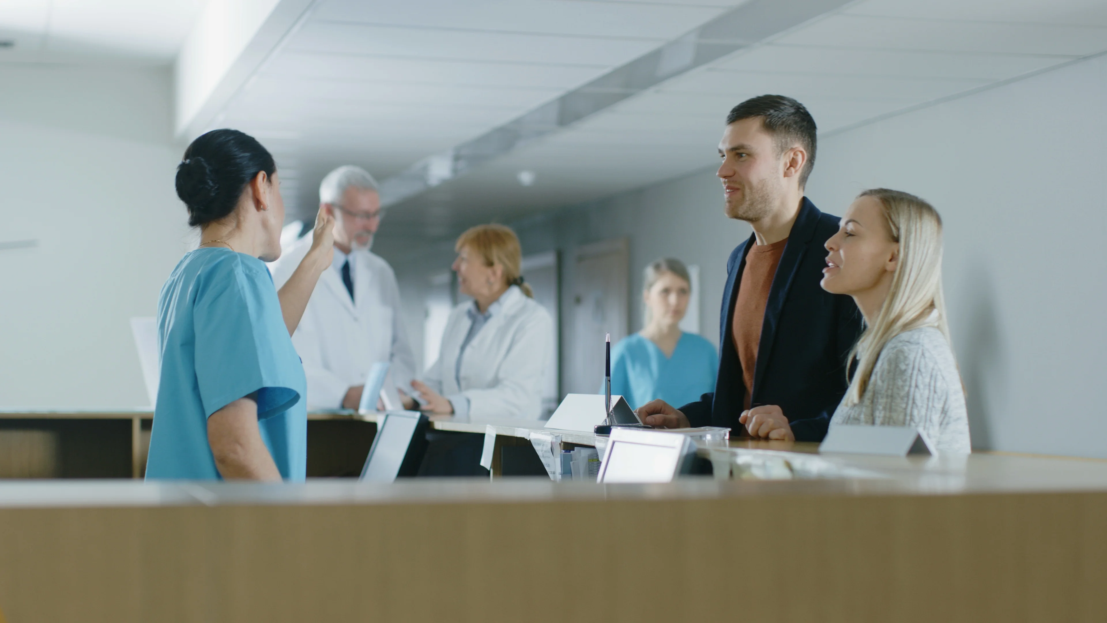 Hospital Reception Desk