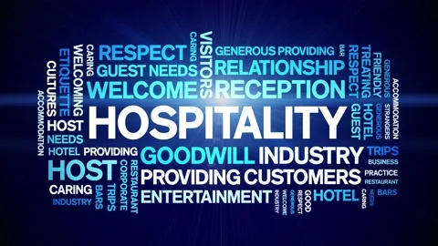 Hospitality animated word cloud,tag anim... | Stock Video | Pond5