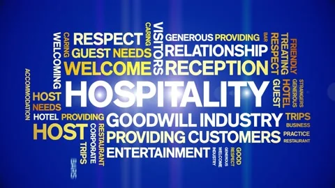 Hospitality animated word cloud,tag anim... | Stock Video | Pond5
