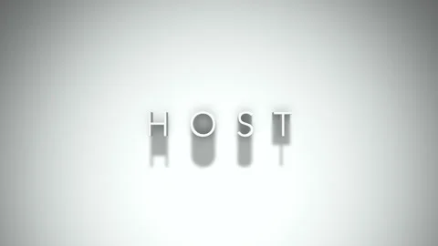Host 3D title animation with shadows on ... | Stock Video | Pond5