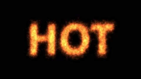 Hot animated with fire and flame effect | Stock Video | Pond5