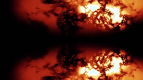 Hot Burning Background Digital Rendering | Stock Video | Pond5