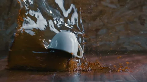 Coffee Splash Water Stock Footage ~ Royalty Free Stock Videos | Pond5
