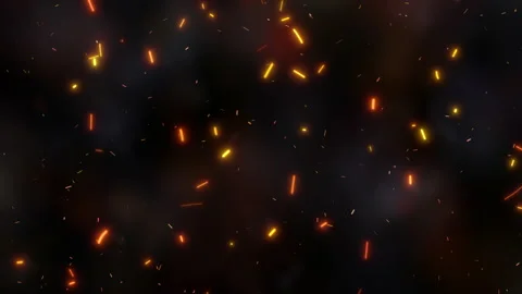 hot flying fire embers particles backgro... | Stock Video | Pond5