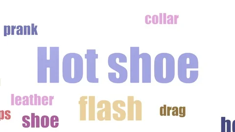 Hot Shoe Wordcloud Animated On White Bac... | Stock Video | Pond5