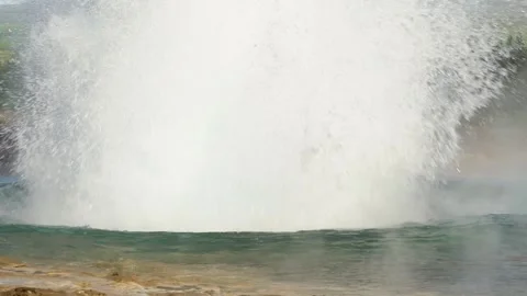 Hot Springs Water Blasting-Eruption At S... | Stock Video | Pond5