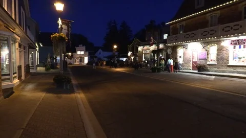 Small Town Night Stock Video Footage | Royalty Free Small Town Night ...