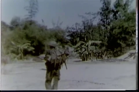 Hot, sweating soldiers walking in the sa... | Stock Video | Pond5