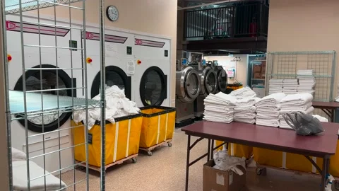 Hotel Laundry Stock Footage ~ Royalty Free Stock Videos | Pond5