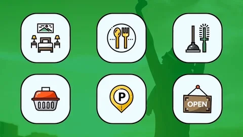 After Effects: Hotel Room Service - Animated Elements #104967934