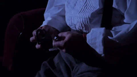 Houdini practices a handcuff magic trick... | Stock Video | Pond5