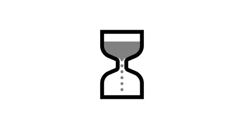 Hourglass Loading Cursor animation loop ... | Stock Video | Pond5
