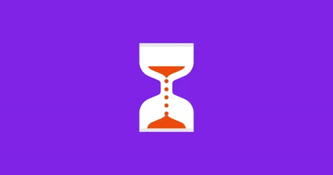 Hourglass Loading Cursor animation loop ... | Stock Video | Pond5