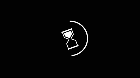 Hourglass Icon Stock Video Footage | Royalty Free Hourglass Icon Videos ...